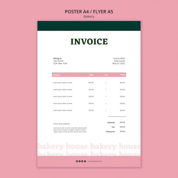 Baked Goods Order Form Template