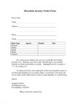 Jewelry Order Form Template