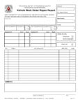 Mechanic Shop Work Order Template
