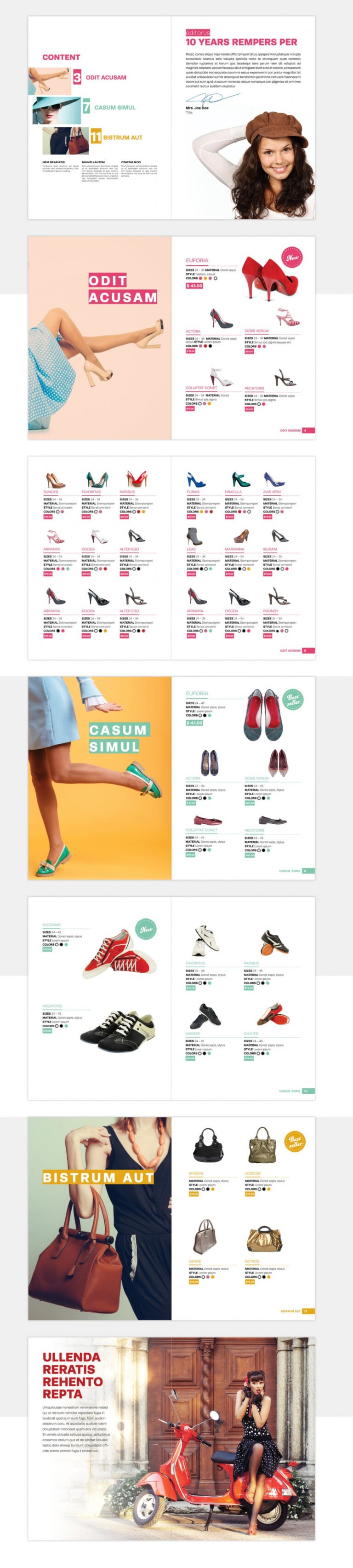 Indesign Clothing Order Form Template