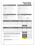 Invoice Work Order Template