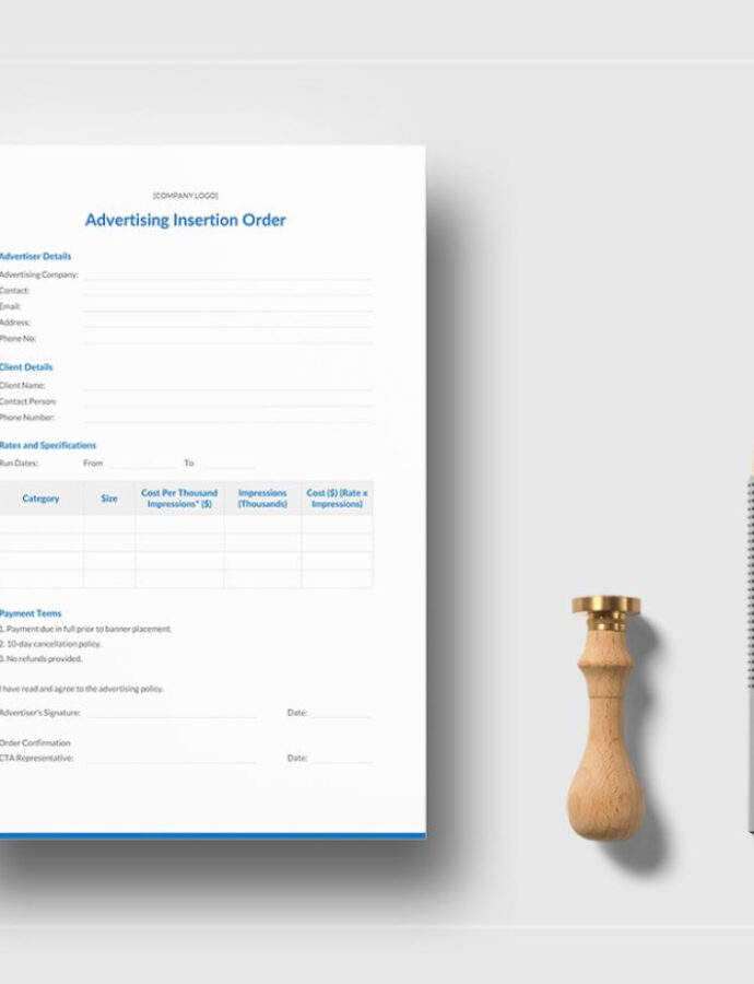 Media Insertion Order Template