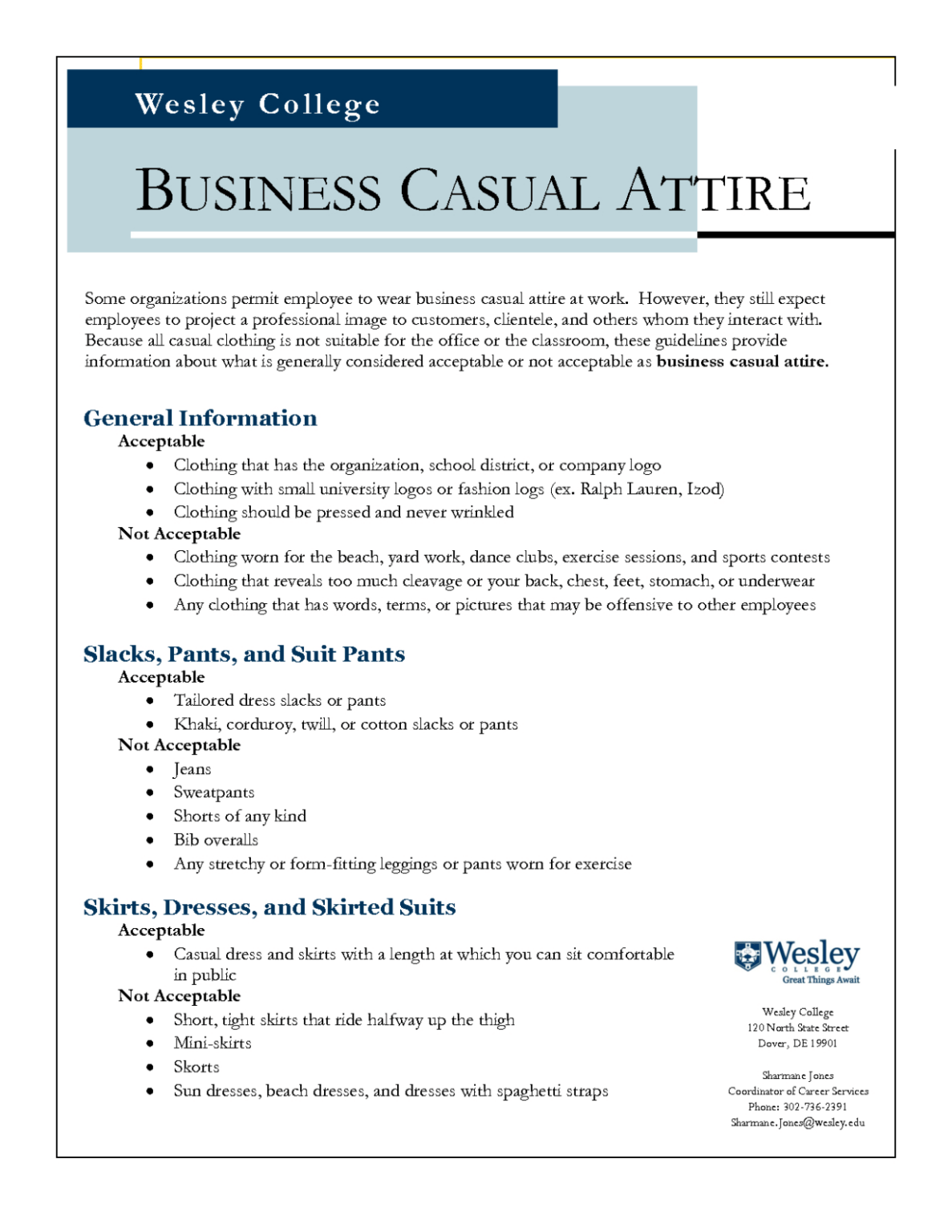 Memo For Dress Code At Work Template